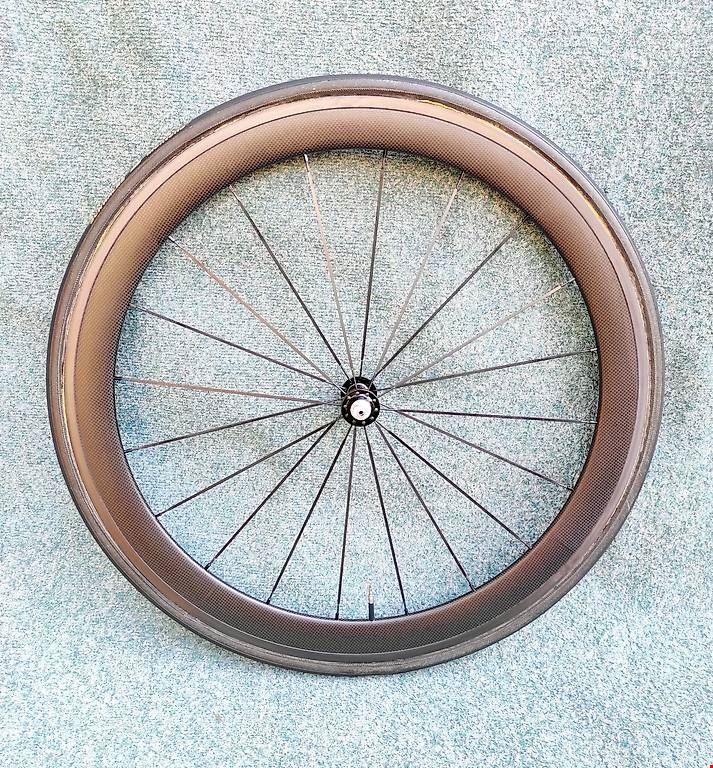 Novatec Rennrad Vorderrad / Scheibenrad Carbon tubular 28" / 50mm für ...